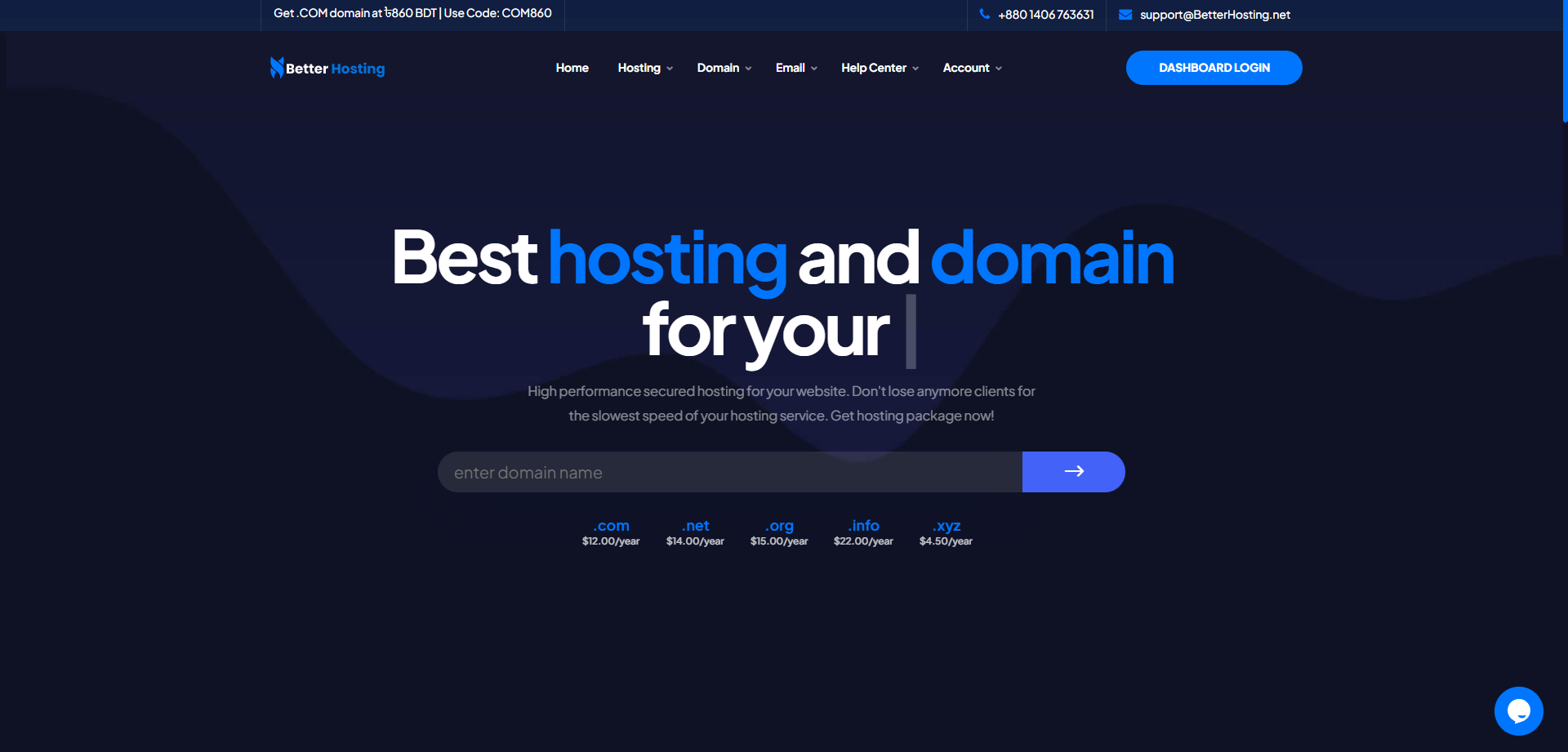 BetterHosting - The Fastest Website Hosting in Bangladesh